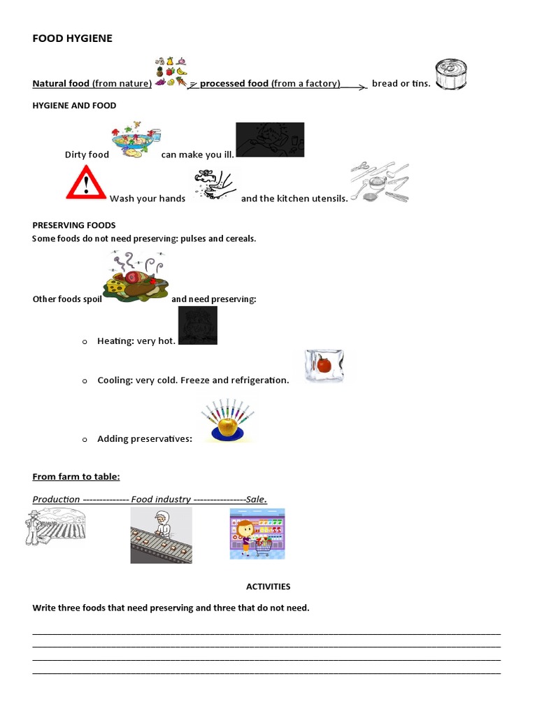 Food Hygiene and Preservation Guide | PDF