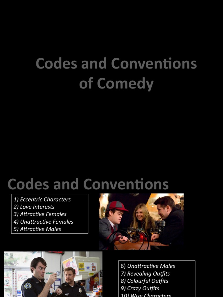 Comedy Genre Codes and Conventions | PDF