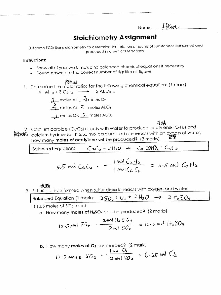 Stoichiometry PDF | PDF