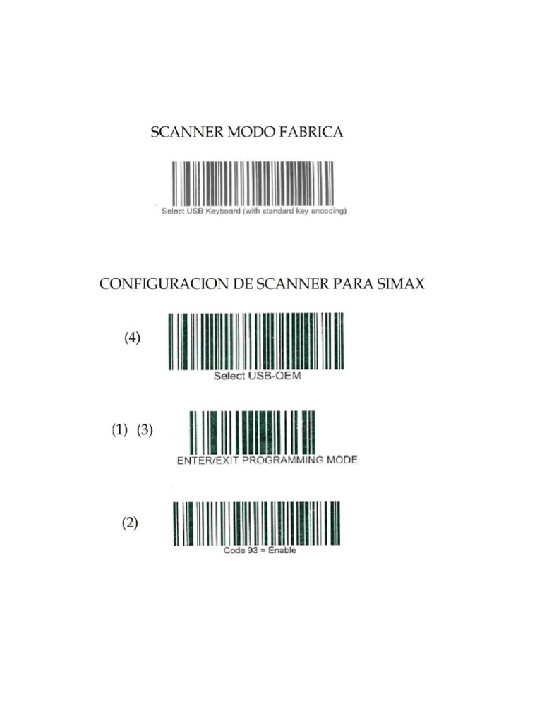 CONFIGURACION PARA SCANNER