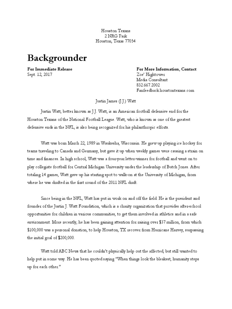 Backgrounder | PDF
