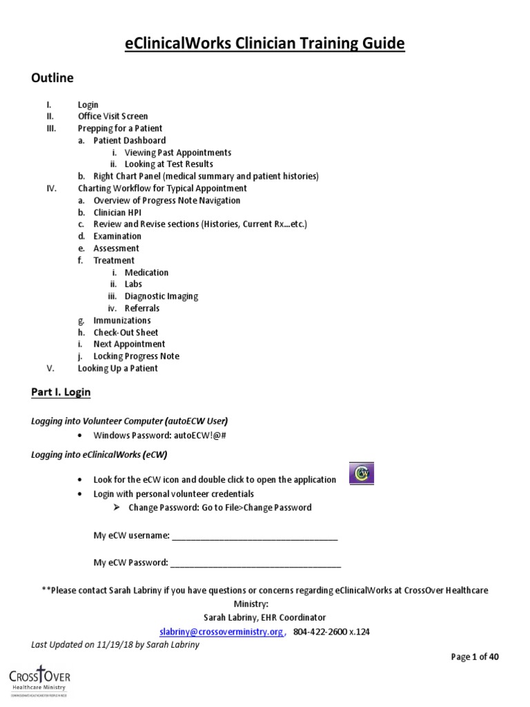 eClinicalWorks Clinician Training Guide | PDF | International ...