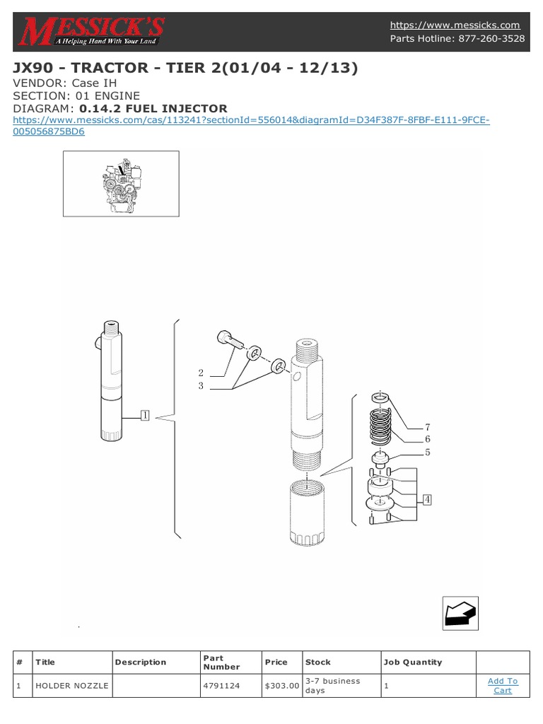 JX90 Tractor Parts and Pricing Guide | PDF | Internal Combustion Engine ...