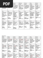 Weekly Hospital Patient Menu Sample | PDF | Baking | Cuisine