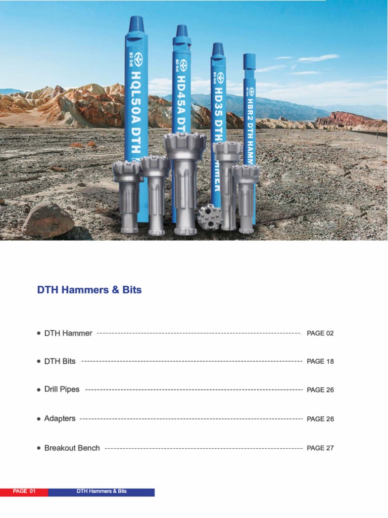 BD Drill DTM Hammer Product Section | PDF