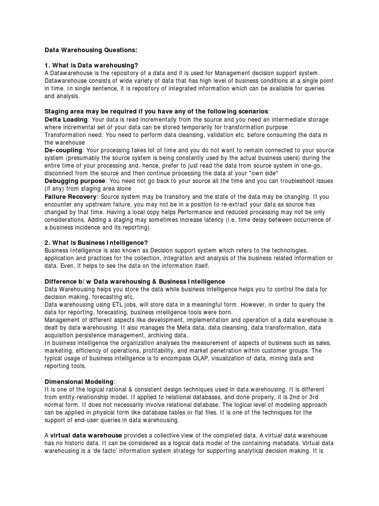 Interview Abinitio | PDF | Data Warehouse | Database Index Interview Abinitio | PDF | Data Warehouse | Database Index