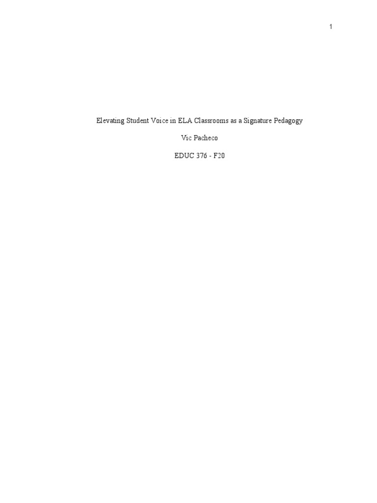 Pacheco Signature Pedagogy Final | PDF | Teachers | Learning