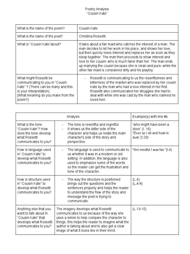 Poetry Analysis for Students | PDF | Poetry