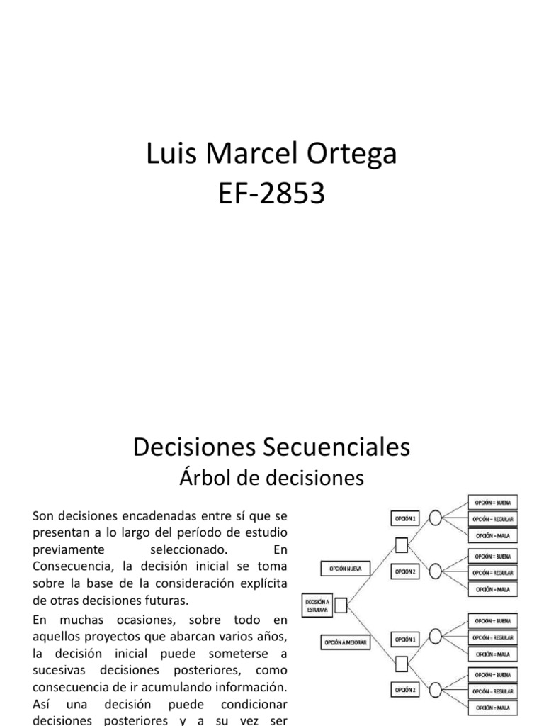 Decisiones Secuenciales | PDF