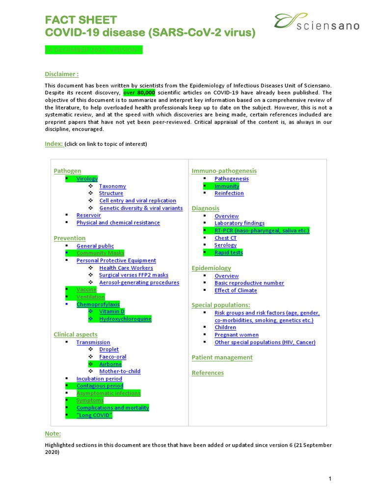 COVID-19 Fact Sheet ENG | Download Free PDF | Virus | Transmission ...