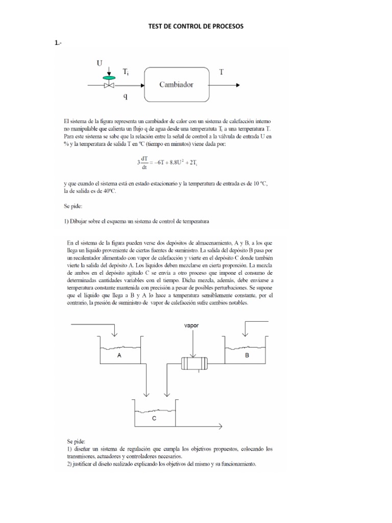 Test de Control de Procesos | PDF