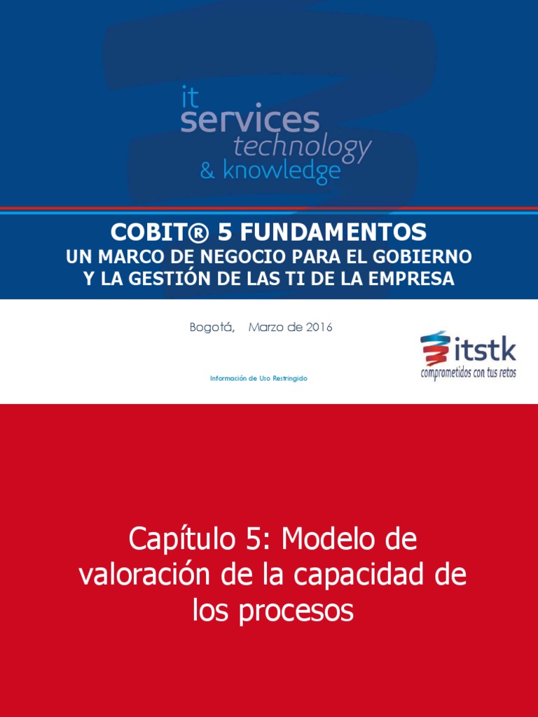 Capitulo5 - MODELO CAPACIDAD | PDF | Cobit | Evaluación