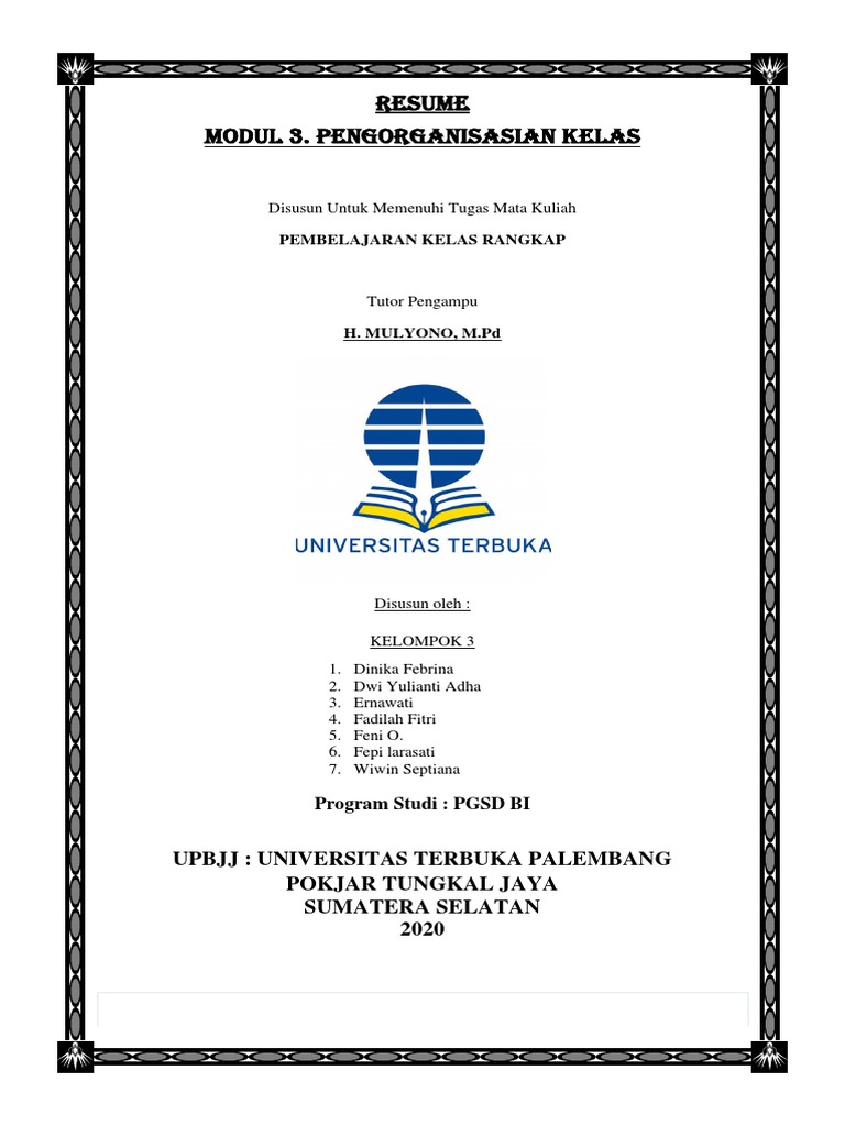 Resume Modul 3 Pkr. Kelompok 3. | PDF