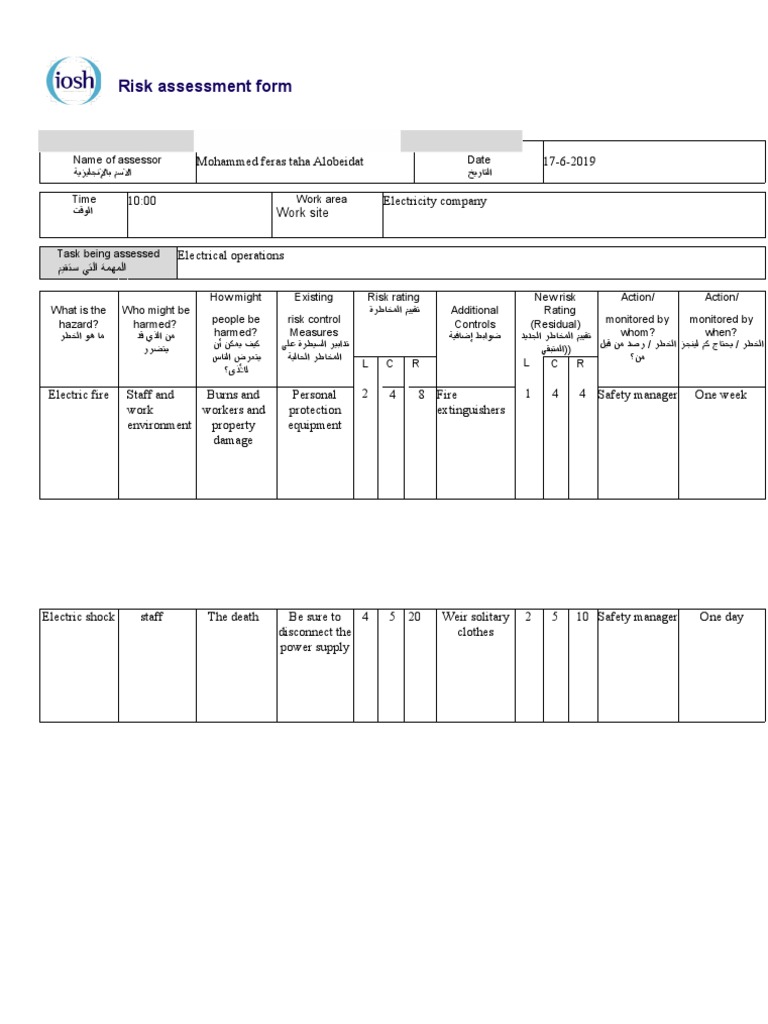 Risk Assessment Project | PDF | Public Health | Prevention