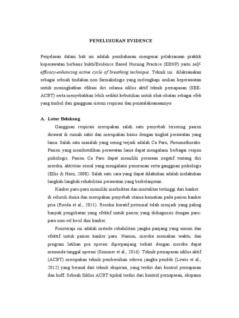 Contoh Ebn Acbt Dan Anakisa Tindakan Kemoterapi | PDF