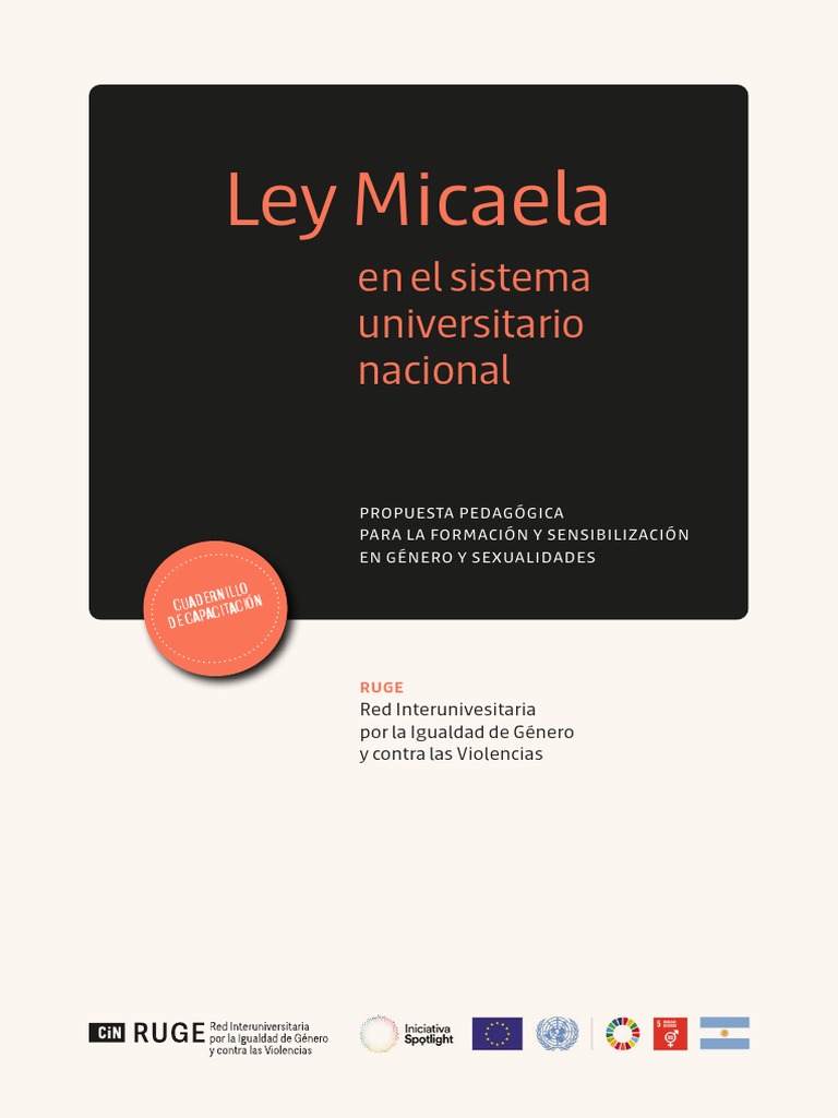 Cuadernillo Ley Micaela Con Parrafo Spotlight PDF | PDF | La violencia contra las mujeres ...