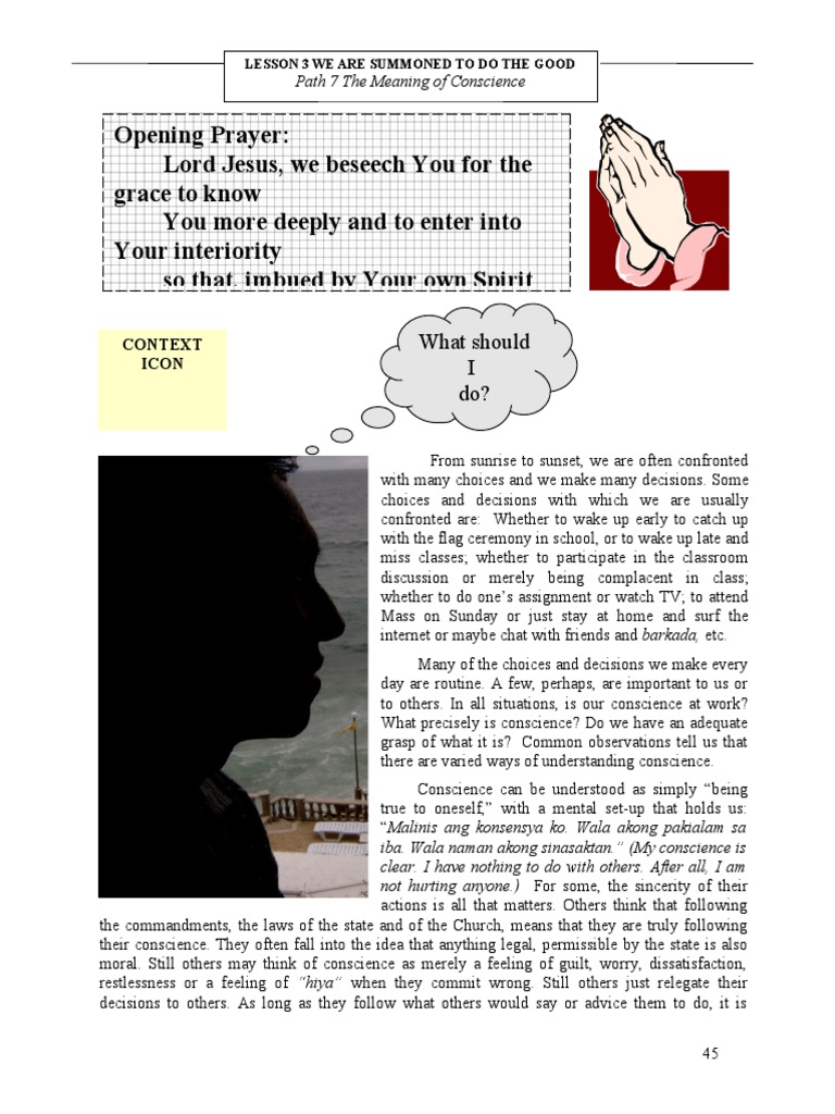 The Voice of Conscience: Jesus as the Supreme Example of Following One ...