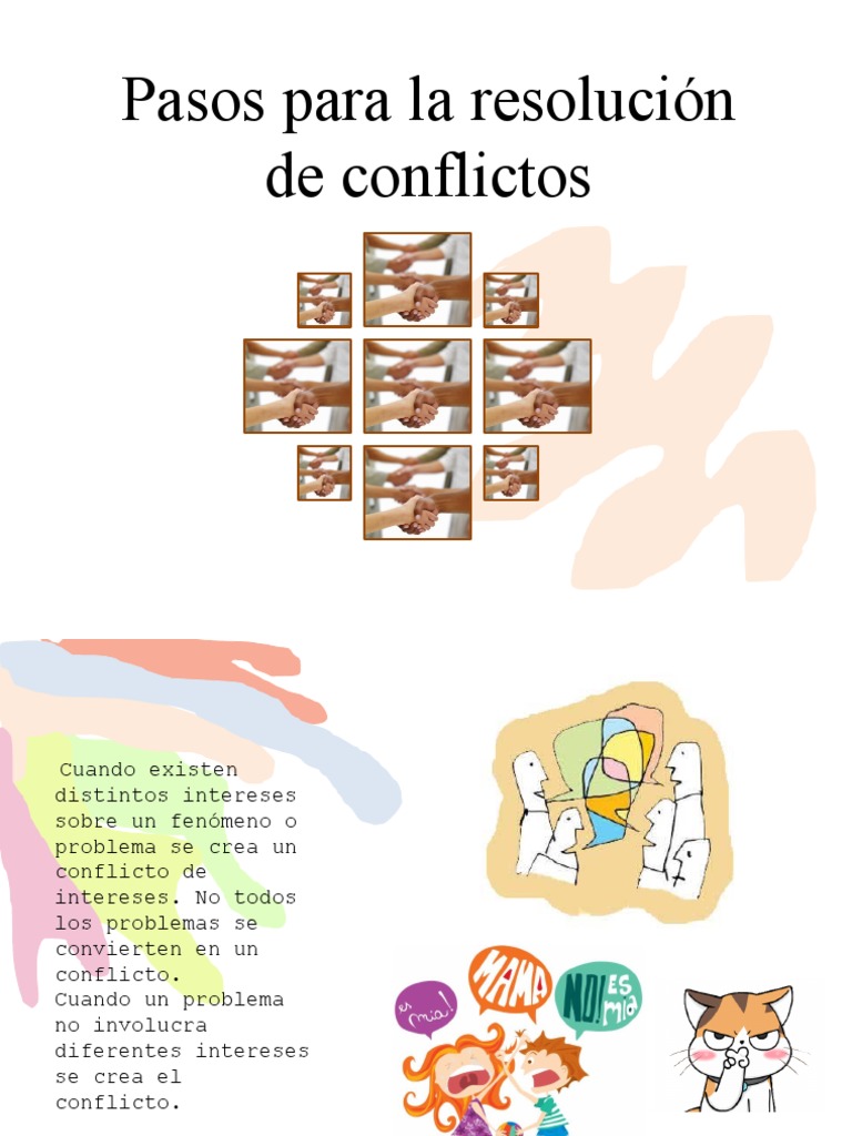 Pasos para La Resolución de Conflictos | PDF | Conflicto (proceso ...