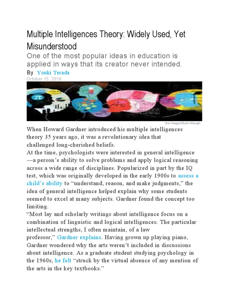 Multiple Intelligences Youki | PDF | Learning Styles | Intelligence