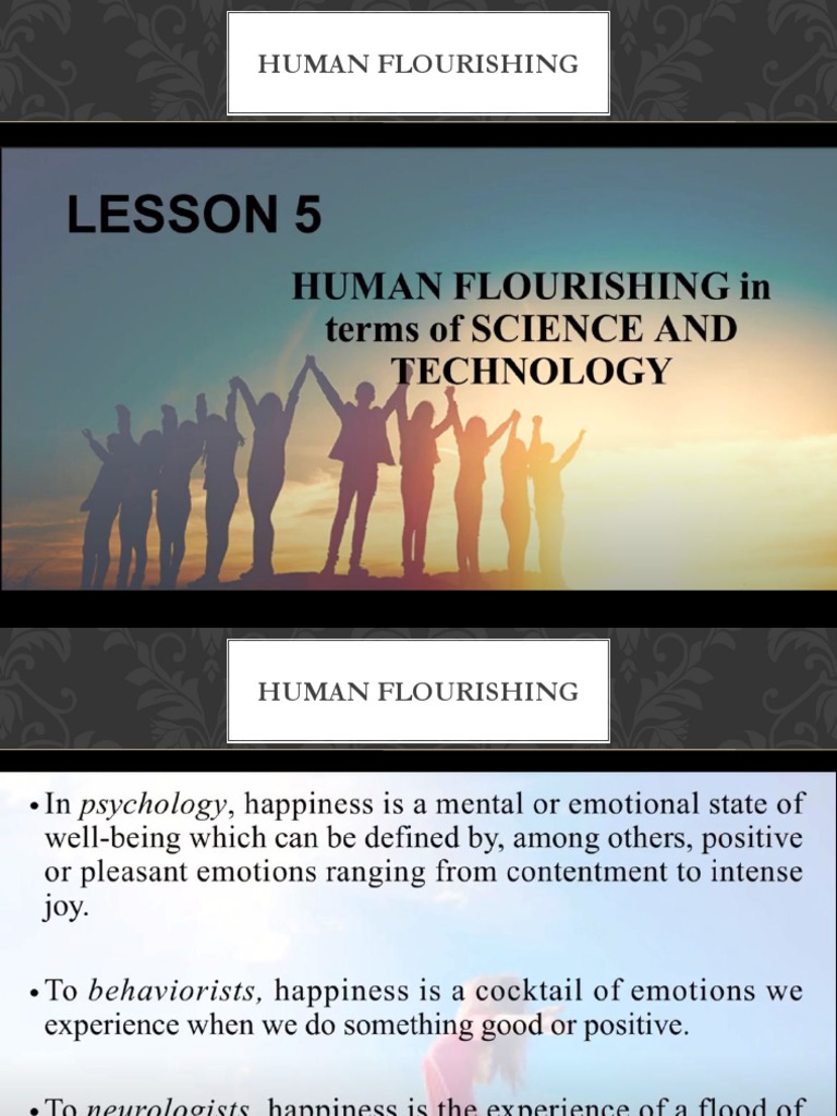 Lesson 5 Human Flourishing | PDF | Philosophy | Science & Mathematics