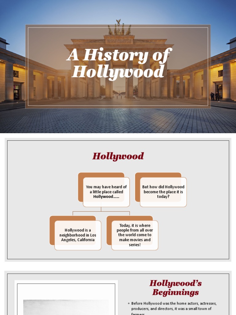 A History of Hollywood | PDF | Hollywood | Cinema Of The United States
