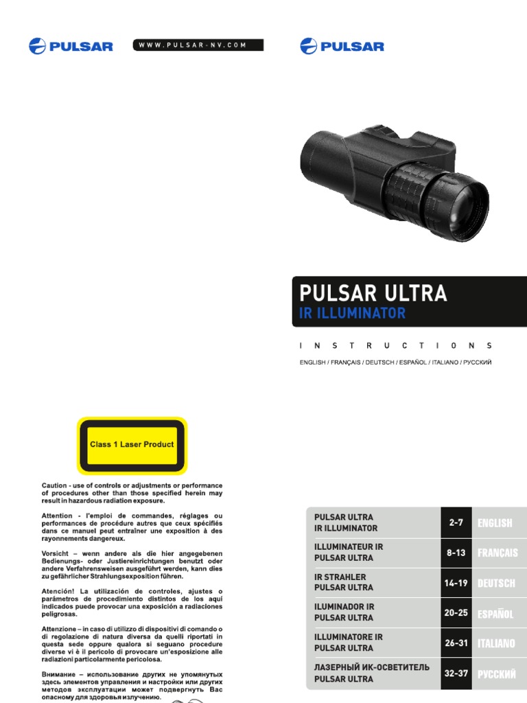 Pulsar Ultra: Ir Illuminator | PDF | Infrared | Electrodynamics
