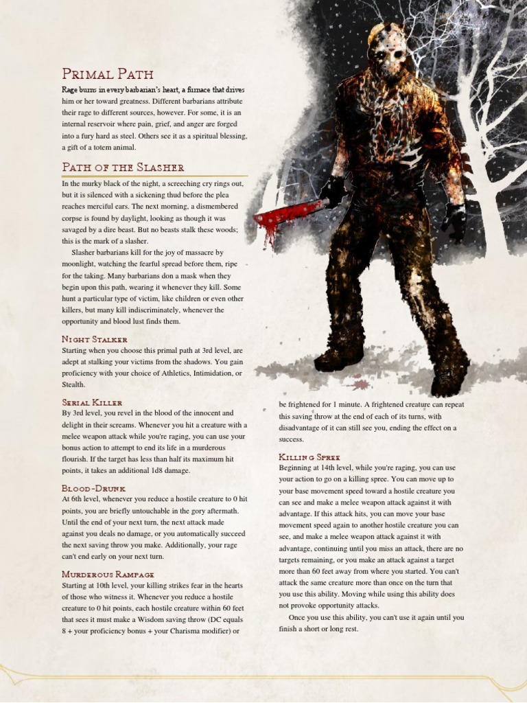 Path of The Slasher | Download Free PDF | Violence