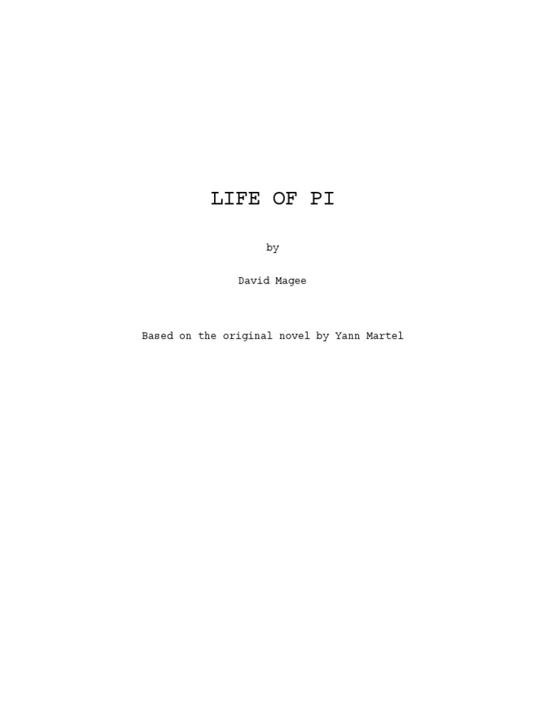 Life of Pi 2012 | PDF | Pi | Prayer