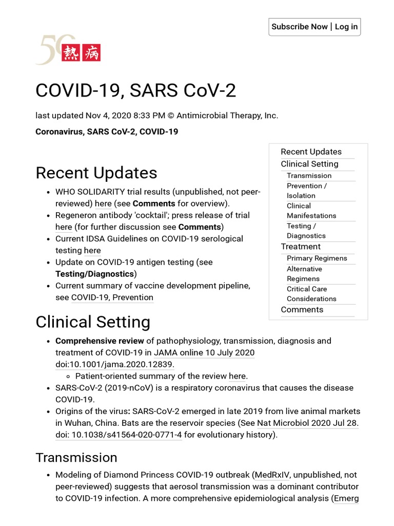 Sanford Guide-1 | PDF | Transmission (Medicine) | Infection