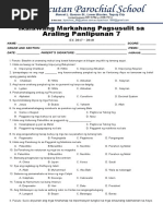 Ikalawang Markahang Pagsusulit AP 7 With TOS | PDF