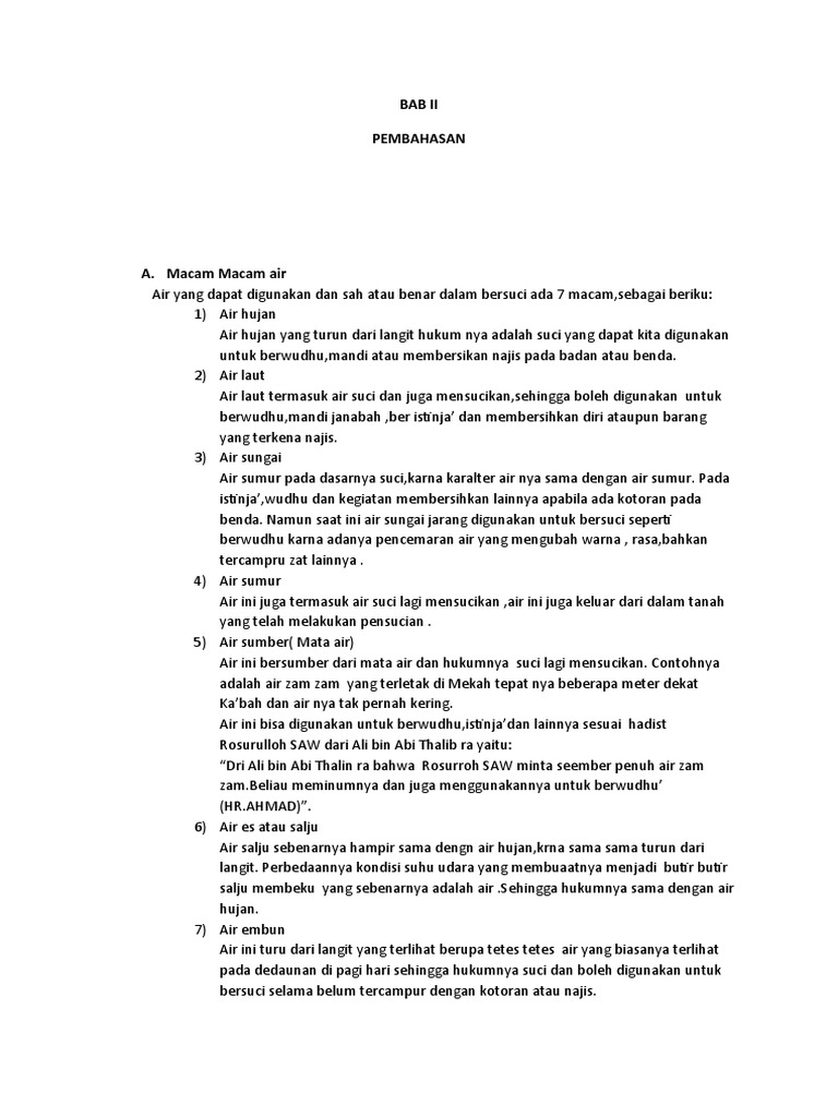 ISTINJA | PDF | Kajian Bahasa Asing | Kesehatan Holistik