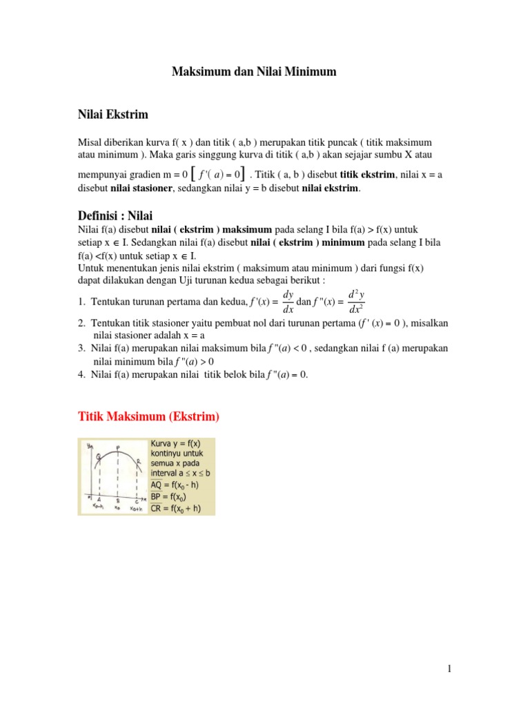 Maksimum Minimum | PDF