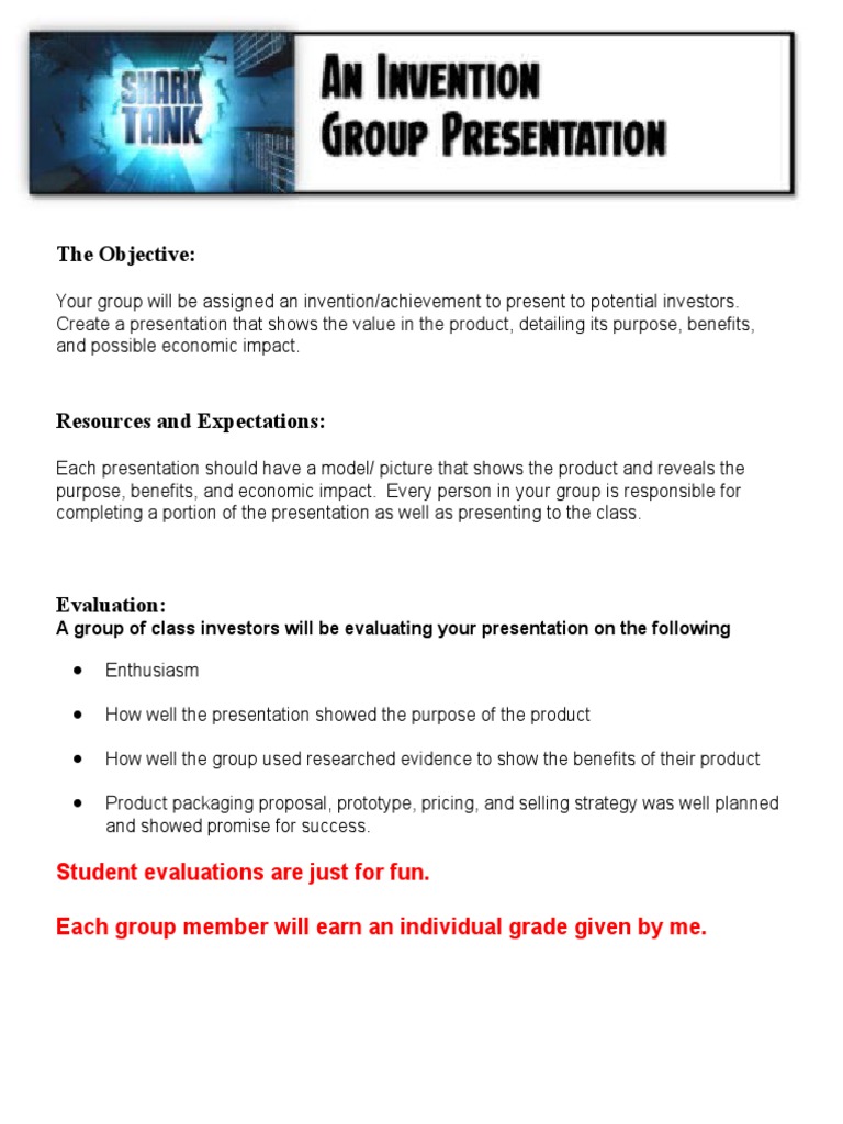Invention Presentation Guidelines | PDF | Business