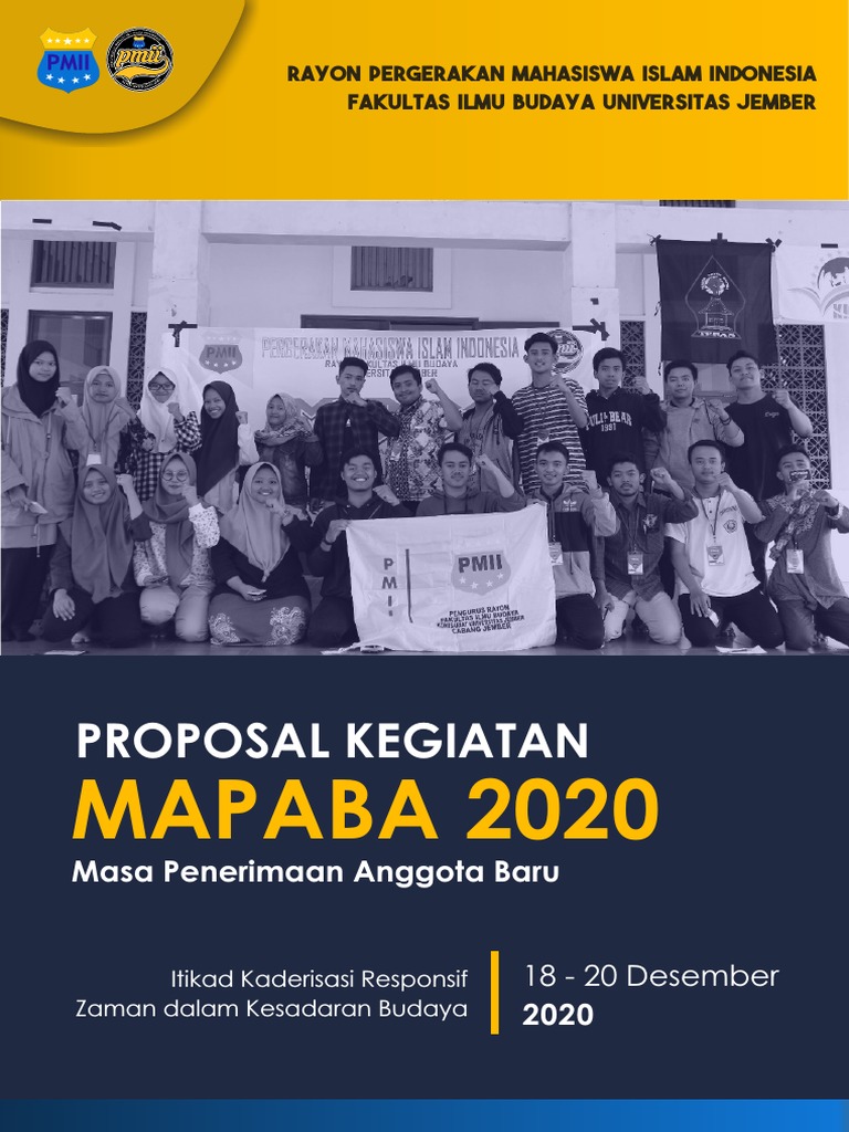 Proposal Kegiatan Mapaba PMII 2020 | PDF