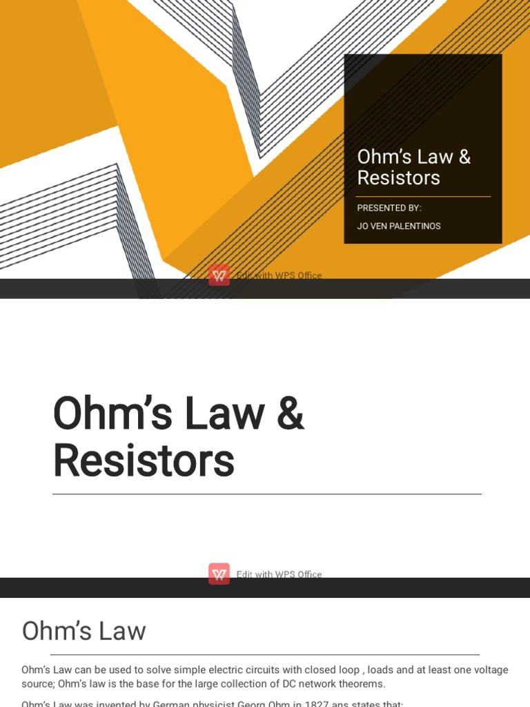 Ohms Law & Resistors | PDF | Resistor | Series And Parallel Circuits