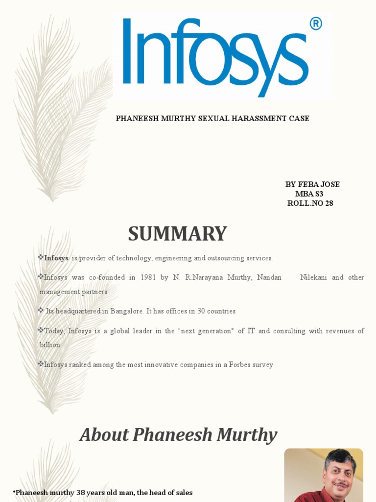 Phaneesh Murthy Sexual Harassment Case | PDF | Sexual Harassment ...