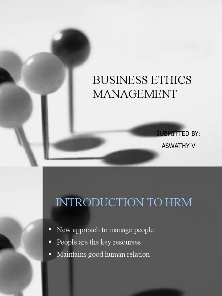 Business Ethics and HRM Management | PDF