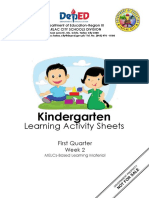 KINDER - Quarter 2 - Week 1 DLL | PDF