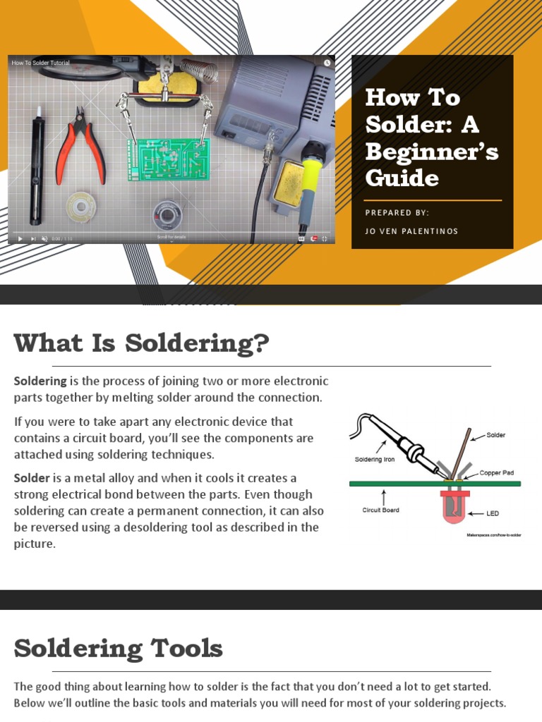 Soldering and Desoldering Techniques | PDF | Soldering | Home Appliance