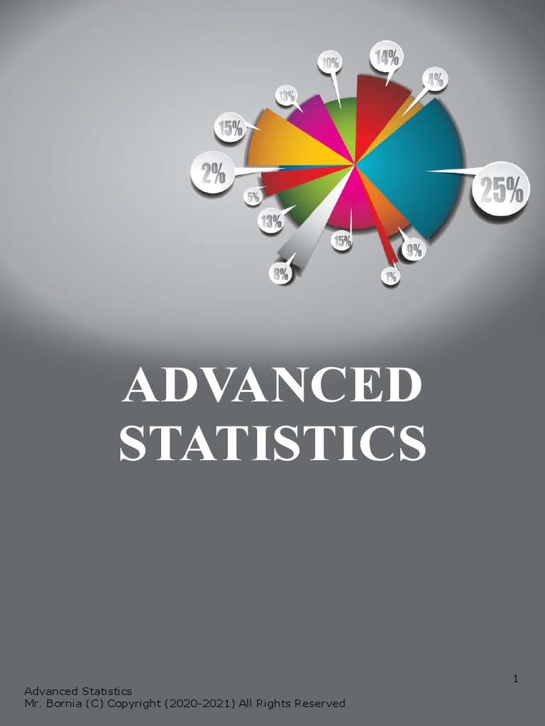 1 Advanced Statistics | PDF | Mean | Coefficient Of Variation