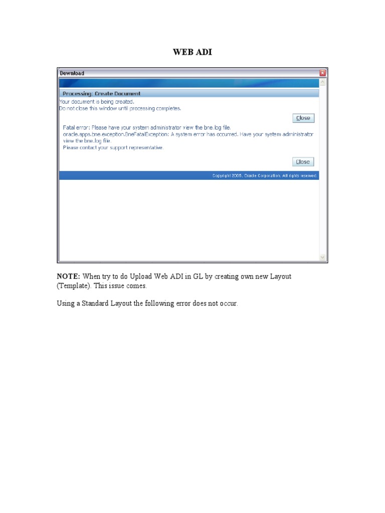 How to Resolve Errors When Uploading a Custom Web ADI Layout in SAP | PDF