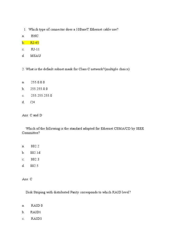 CN MCQ All Units 74 | PDF | Internet Protocol Suite | Computer Network