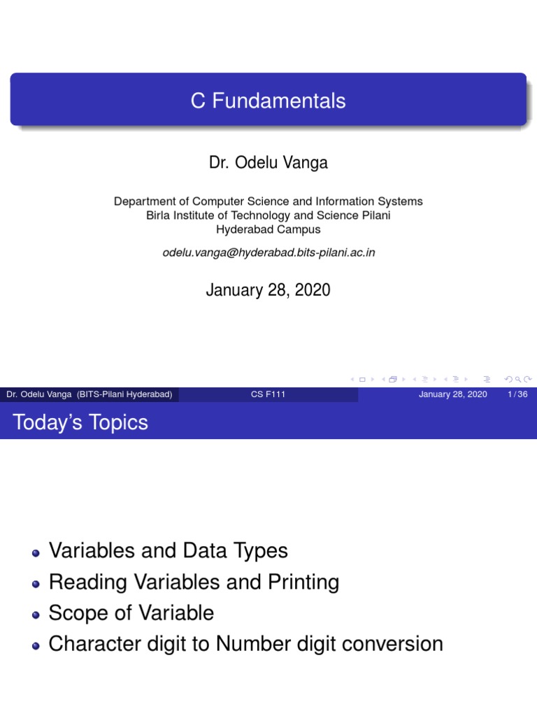 C Programming Basics and Data Types | PDF | Variable (Computer Science) | Notation