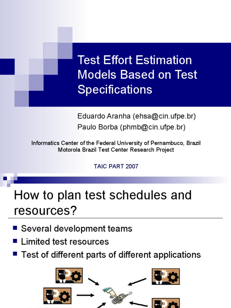 Test Effort Estimation | PDF | Calibration | Automation