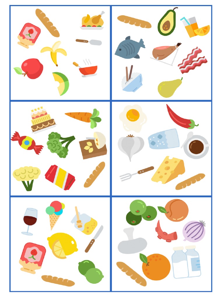 Dobble de La Comida PDF | PDF