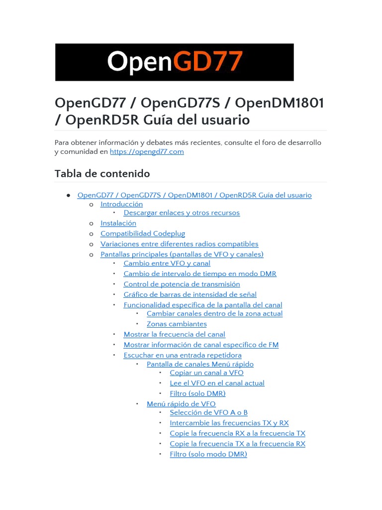 Open GD77 | PDF | Monitor de computadora | Radio