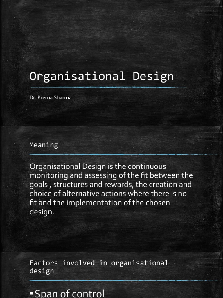 Organisation Design and Structure | PDF | Organizational Structure ...