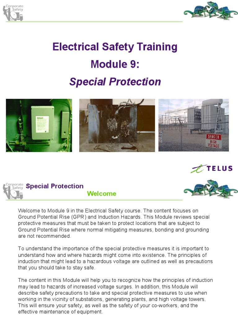 Electrical Safety Training: Special Protection | PDF | Electrical ...