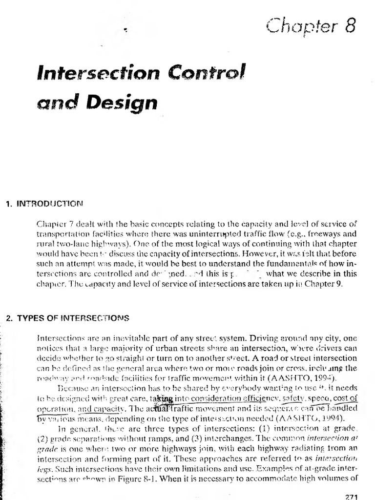 Intersection Control and Design | PDF | Traffic | Traffic Light