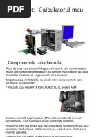 Componentele Unitatii Centrale | PDF